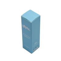 China Recyclable Blue Cosmetic Skin Care Packaging Box With UV Print And EVA Insert Customization for sale