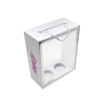 China Customized Luxury Double-Bottle Storage Box for Wine Whisky and for Champagne Paper Box for sale