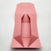 China Custom Logo Pink Foldable Gift Box With Magnetic Lid Perfume Makeup Packaging Cosmetic for sale