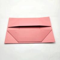 China Custom Logo Pink Foldable Gift Box With Magnetic Lid Perfume Makeup Packaging Cosmetic for sale