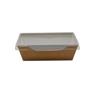 China Custom Eco-Friendly Disposable Kraft Chicken Lunch Paper Box For Hot Food And Fruits for sale
