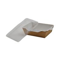 China Custom Eco-Friendly Disposable Kraft Chicken Lunch Paper Box For Hot Food And Fruits for sale