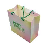 China Customized Logo Retail Printed Shopping Handbags With PP Handle for sale