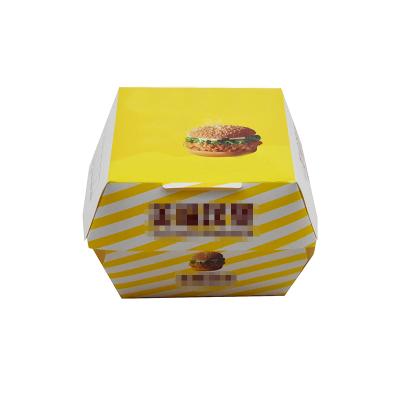 China Custom-Made Takeout Paper Rigid Containers For Hamburgers Food Package Matt Lamination UV Also False Eyelashes Socks for sale