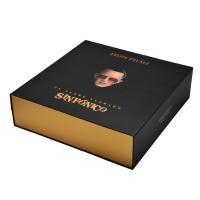 China Custom Luxury Black Single Bottle Magnetic Wine Packaging Box With Accessories Set for sale