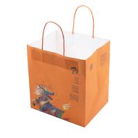 China Wholesale Custom Printed Kraft Craft Paper Bags Reusable And Recycled Party Gift Bag for sale