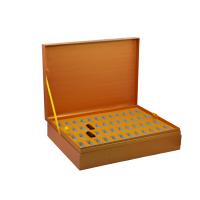 China Luxury Gift Box with 2mm Thickness Black Gold Finish and Magnetic Flip Closure for Custom Packaging for sale