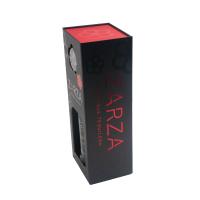 China Custom Logo Printed Luxury Black Red Magnetic Folding Cardboard Wine Gift Box for sale