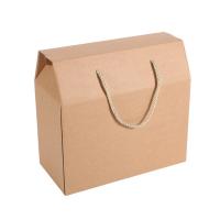 China Eco-Friendly Custom Logo Printed Corrugated Cardboard Mailer Box Gift Box With Handle for sale