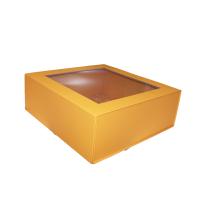 China Custom Logo Recycled Rigid Hard Cardboard Luxury Gift Box with Clear PVC Window and Magnetic Closure for sale