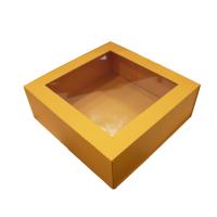 China Custom Logo Recycled Rigid Hard Cardboard Luxury Gift Box with Clear PVC Window and Magnetic Closure for sale