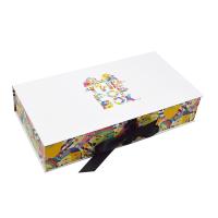 China High-End Custom Printed Flip-top Sliding Drawer Rigid Gift Box with Sponge Insert and Ribbon for sale