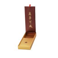 China Chinese Style High-End Reusable Luxury Gift Box with Flip Top Magnetic Closure and Ribbon for Small Business for sale