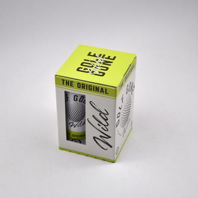 China High-End Custom Logo Printed Golf Ball Gift Box with Clear Window and Recycle Paperboard for Fashion Trend Packaging for sale