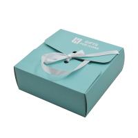 China Fashion Trend Recyclable Collapsible Gift Paper Box with Ribbon Packing for Christmas Birthday Wedding for sale