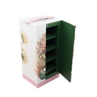 China Custom Personalized Design Elegant Double Open Door Luxury Gift Packing Box with Leather Handle for sale