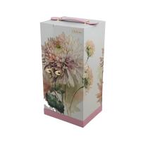 China Custom Personalized Design Elegant Double Open Door Luxury Gift Packing Box with Leather Handle for sale