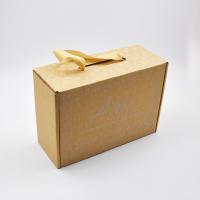 China Custom Printed Recyclable Luxury Gift Packing Box with Ribbon Handle 500 Pieces MOQ for sale