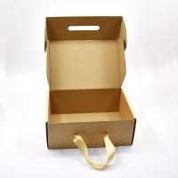 China Custom Printed Recyclable Luxury Gift Packing Box with Ribbon Handle 500 Pieces MOQ for sale