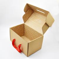 China Custom Printed Recyclable Luxury Gift Packing Box with Ribbon Handle 500 Pieces MOQ for sale