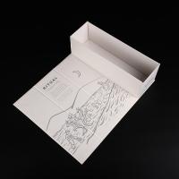 China Magnetic Folding Cardboard Single Red Wine Bottle Gift Box For Shipping White Color for sale