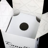 China Collapsible Cardboard Wine Gift Boxes  Single Bottle Crash Lock For Champagne Whisky Alcohol for sale