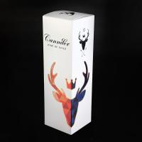China Collapsible Cardboard Wine Gift Boxes  Single Bottle Crash Lock For Champagne Whisky Alcohol for sale