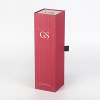 China OEM Red Empty Single Wine Bottle Gift Box Sustainable For Champagne Packaging for sale