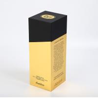 China Presentation Wine Bottle Gift Box Top Open Flip Lid Single Brandy Box for sale