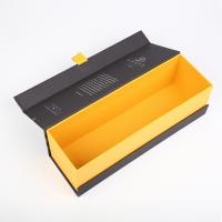 China Magnets Flap Luxury Rigid Box Single Wine Glass Gift Beverage Bottle Spirit Cardboard for sale