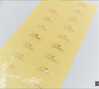 China Moveable Custom Transparent Stickers Adhesive 1,000pcs for sale