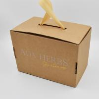 China White Kraft Corrugated Mailer Boxes Artpaper Collapsible Shoe Box With Carry Handle for sale