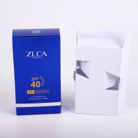 China Sunblock Cosmetic Packaging Boxes Face Cream Packaging Corrugated Protection UV Finish for sale