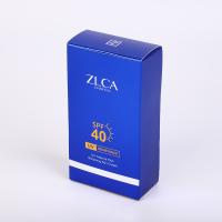 China Sunblock Cosmetic Packaging Boxes Face Cream Packaging Corrugated Protection UV Finish for sale