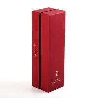 China Collapsible One Piece Wine Bottle Gift Box Packaging For Weddings Anniversaries for sale