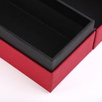 China Sponge Cushion Wine Bottle Gift Box Luxury Cardboard Packaging Spirit Single Tab Opening for sale