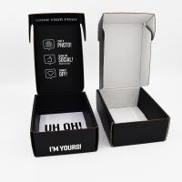 China Black Small 3 Ply Corrugated Mailer Boxes For Shipping Packaging Craft Gifts for sale