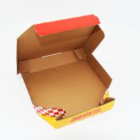 China E Flute Pizza Delivery box Corrugated Pizza Box Cmyk Custom Printed Tailored foold delivery box for sale