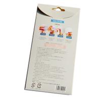 China PVC Window Kraft Paper Pillow Boxes Collapsible Flat Artpaper Clear For Faked Nail Stickers for sale