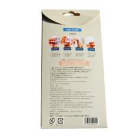 China PVC Window Kraft Paper Pillow Boxes Collapsible Flat Artpaper Clear For Faked Nail Stickers for sale