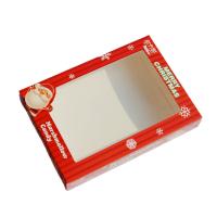 China Chocolate Window Paper Ivory Small Cardboard Packaging Boxes CMYK PVC  Christmas for sale