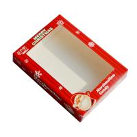 China Chocolate Window Paper Ivory Small Cardboard Packaging Boxes CMYK PVC  Christmas for sale