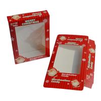 China Chocolate Window Paper Ivory Small Cardboard Packaging Boxes CMYK PVC  Christmas for sale