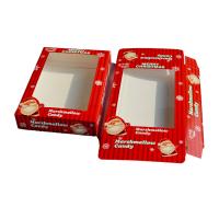 China Chocolate Window Paper Ivory Small Cardboard Packaging Boxes CMYK PVC  Christmas for sale