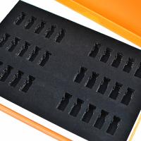 China 1200gsm Luxury Gift Boxes Makeup And Skincare MDF Rigid Base Bottom Customized Cutouts Inlay for sale
