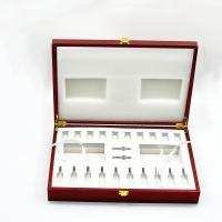 China Wooden Luxury Gift Boxes Small Hinged MDF Wrapped PU Leather for sale