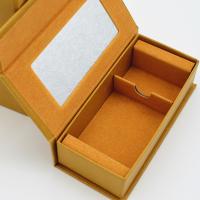 China Rigid luxury essential oil and eye serum skincare packaging box with mirrow and golf foil logo for sale