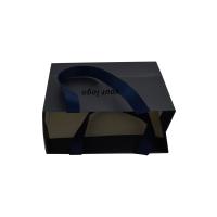 China Blue Assorted Sizes Corrugated Custom Paper Shopping Bags For Small Business for sale