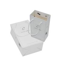China Promotion Custom Paper Shopping Bags  ISO9001 Certificate White Handbags for sale