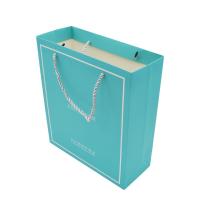 China Recyclable CDR Custom Printed Paper Shopping Bag CMYK PMS With Rope Handles for sale